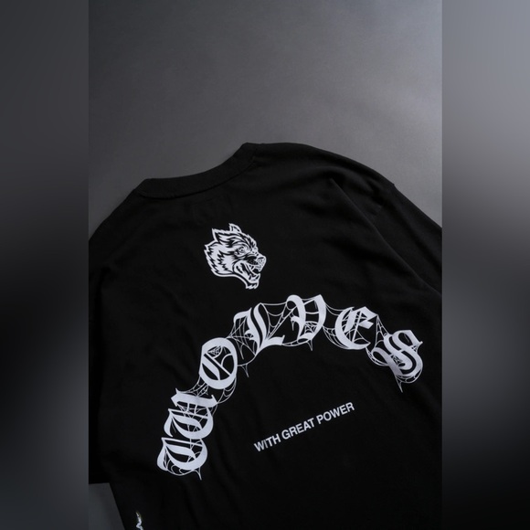 Darc Sport | Shirts | Soldout Electro Side By Side Oversized Tee In Black | Poshmark